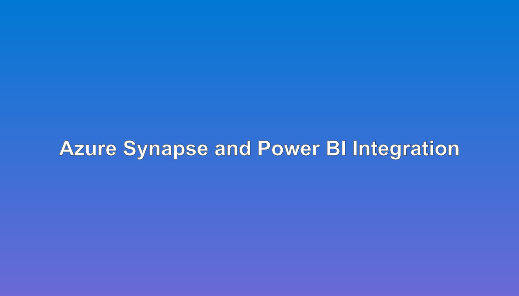 Azure Synapse Analytics and Power BI: Enterprise Data Warehouse Integration | Power BI Consulting