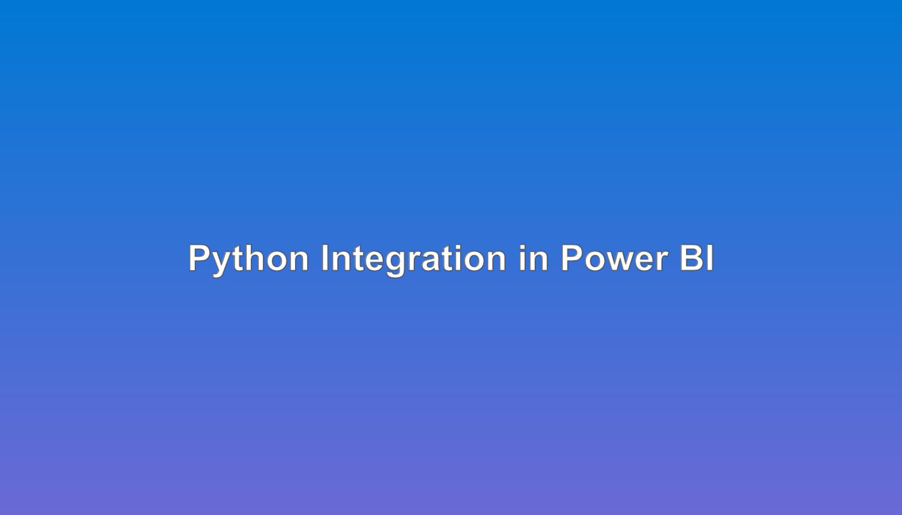 Python Integration in Power BI: Advanced Analytics with scikit-learn and pandas | Power BI ...